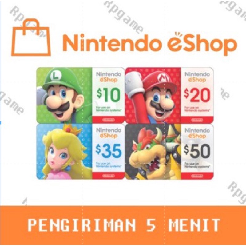 Jual e-Money untuk nintendo eshop USD | Shopee Indonesia