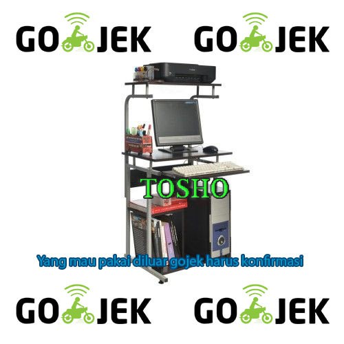 Jual Meja Komputer Lunar H905 Besi Kayu Laptop Printer Kantor Minimalis ...