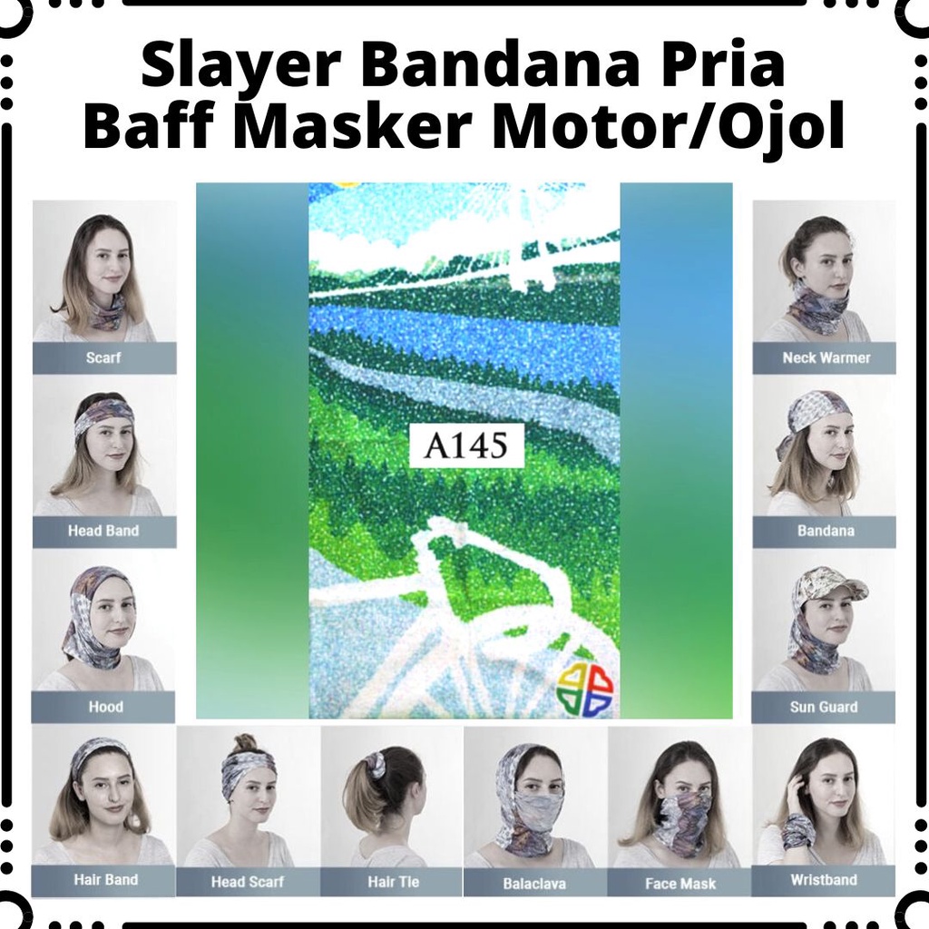 Jual Baff Bandana Slayer Serbaguna Masker Motor/Ojol Motif F Paisley ...