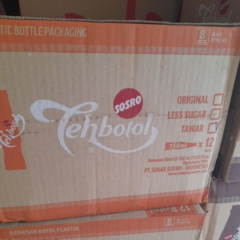 Jual teh botol sosro tawar 350 ml | Shopee Indonesia