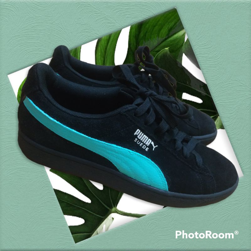 Jual Puma Suede Black Repaint Angelus Paint | Shopee Indonesia