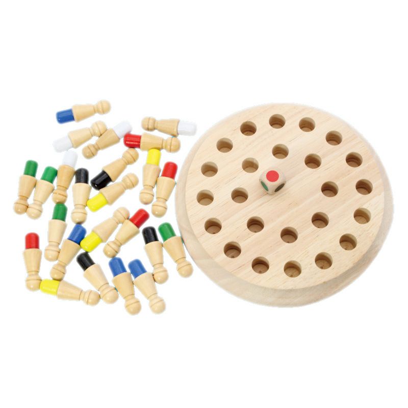 Jual Mainan Edukatif Wooden Memory Chess Catur Kayu Broad Game Latihan ...