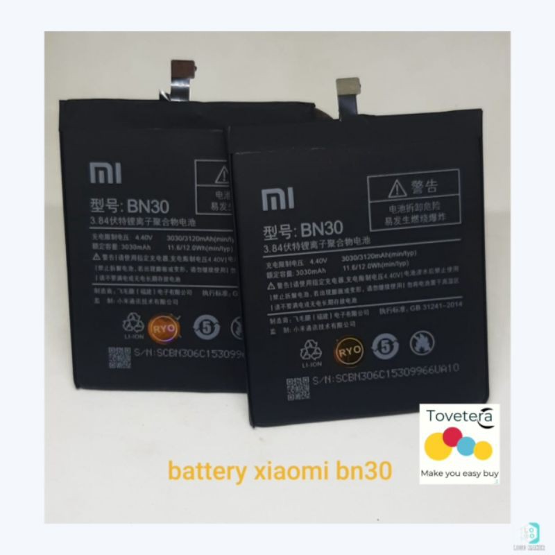 Jual battery Xiaomi bn30 | Shopee Indonesia