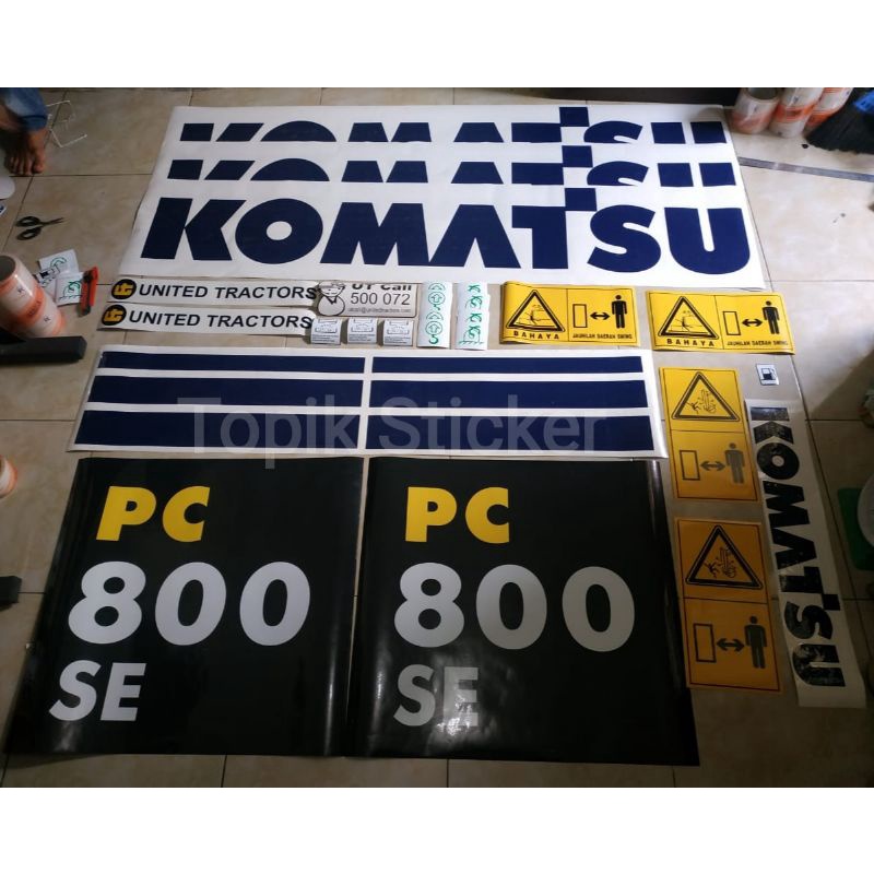 Jual Stiker Excavator KOMATSU PC800 SE-7, Stiker Alat Berat | Shopee ...