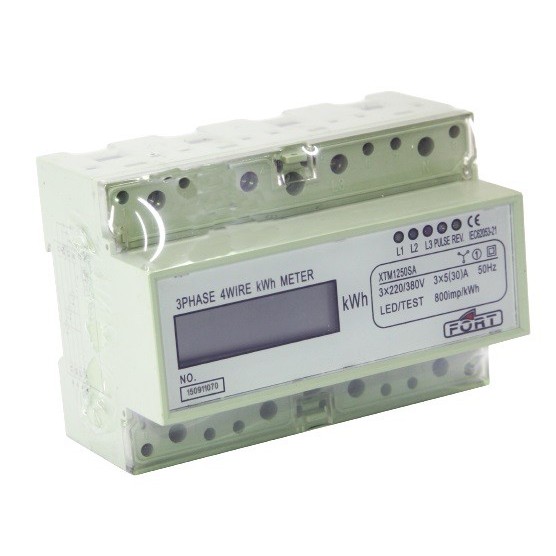 Jual Kwh Meter Digital (LCD) 3P / 3 Phase XTM1250SA Fort/ELECTRONIC ENERGY METER (KWH METER ...