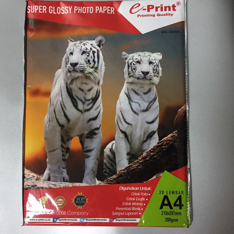 Jual Kertas Foto Glossy 200gsm e-Print Glossy Photo Paper Alumunium ...