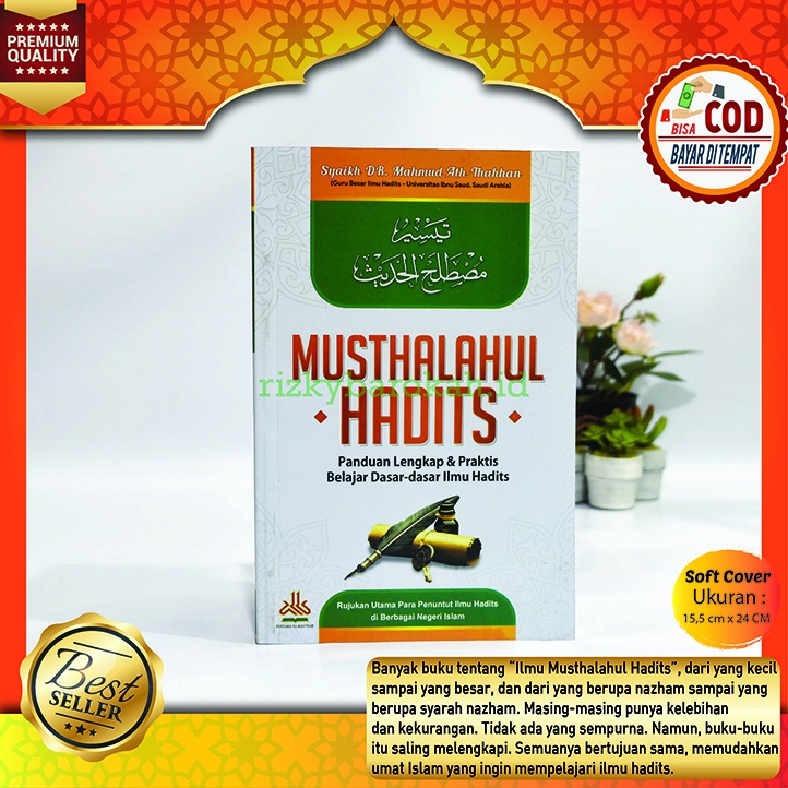 Jual Buku Musthalahul Hadits Panduan Lengkap dan Praktis Belajar Dasar ...