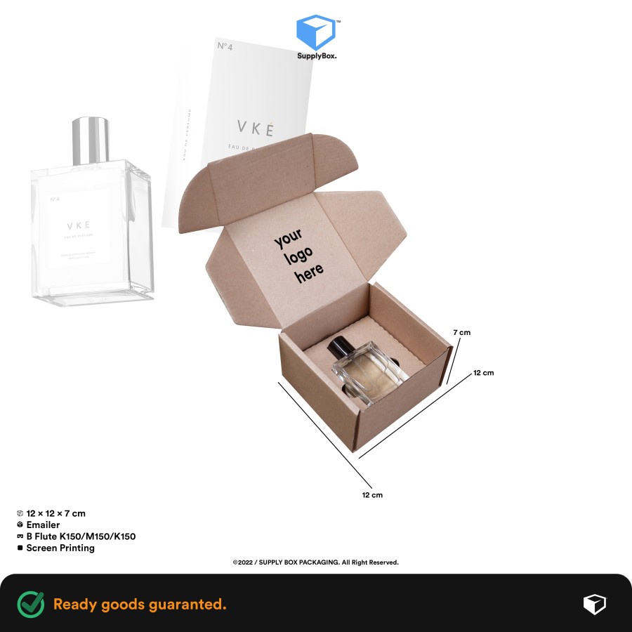 Jual KARDUS BOX PRINTING PARFUM + PARTISI 12x12x7 CM | Perfume Box ...