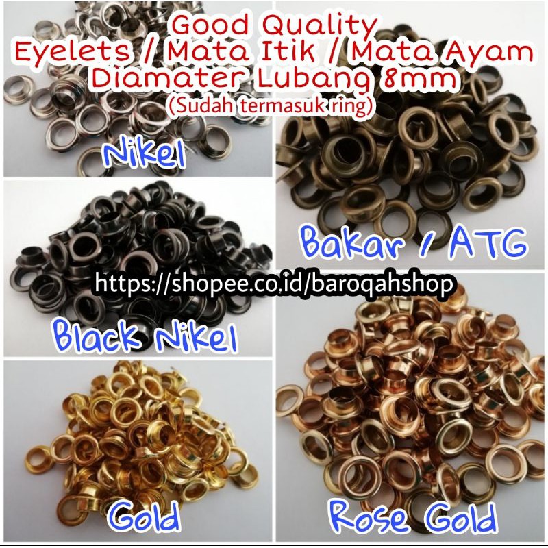 Jual Grosir Mata Itik, Mata Ayam, Mata Domba, Mata Sapi Eyelet Diameter ...