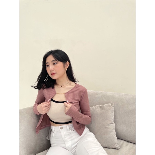 Jual CARDIGAN JEJE KNIT | Shopee Indonesia