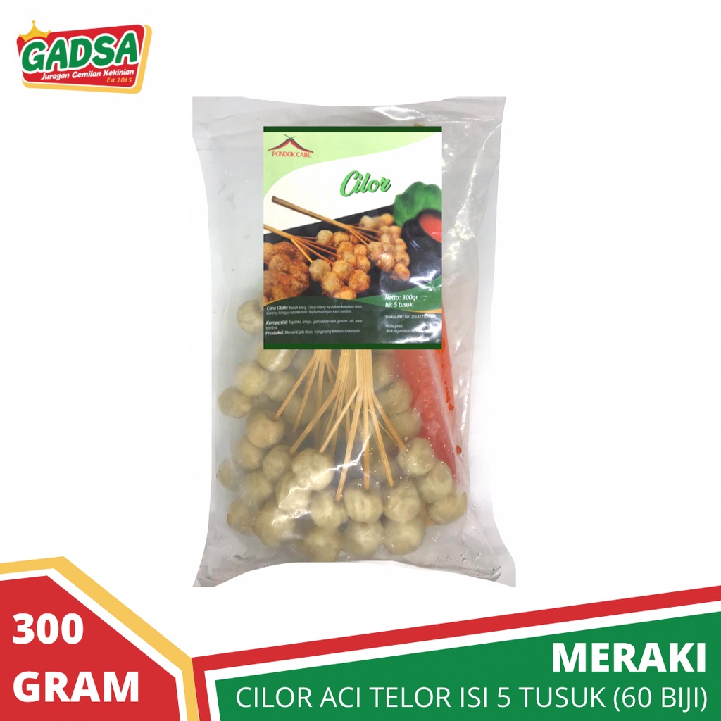 Jual Cilor Tusuk Aci Telor isi 5 tusuk plus saos sambal | Shopee Indonesia
