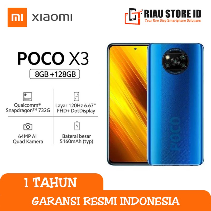 Jual XIAOMI POCO X3 NFC 8/128 GB GARANSI RESMI INDONESIA RAM 8GB ROM ...