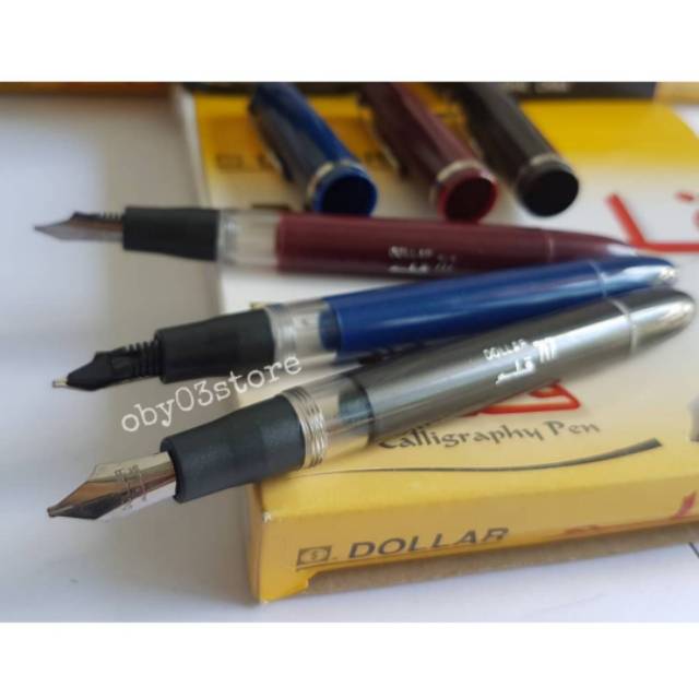 Jual Fountain Pen Pena Tinta Qallam Khot Kaligrafi Arab, Dollar ...