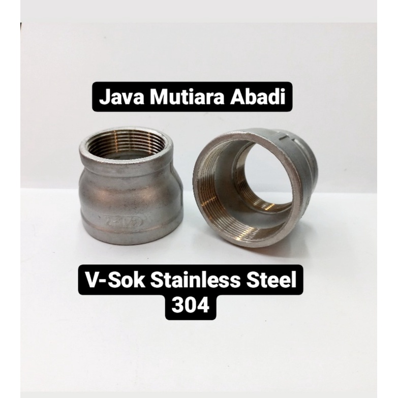 Jual Reducer Stainless Steel 304 2''(Female) x 11/4''(Female) | Shopee ...
