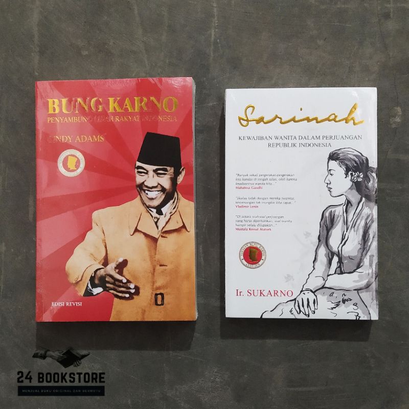 Jual Paket Buku Bung Karno, Sukarno, Soekarno & Sarinah - ORIGINAL - Biografi dan Sejarah (Media ...