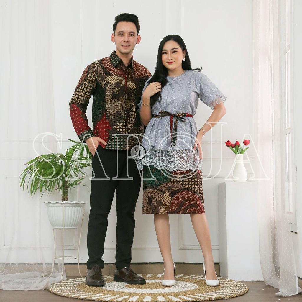 Jual SAROJA | Couple Keluarga Family Set Rnb Brukat Aalona | Couple Baju Natal Mewah |Dress ...