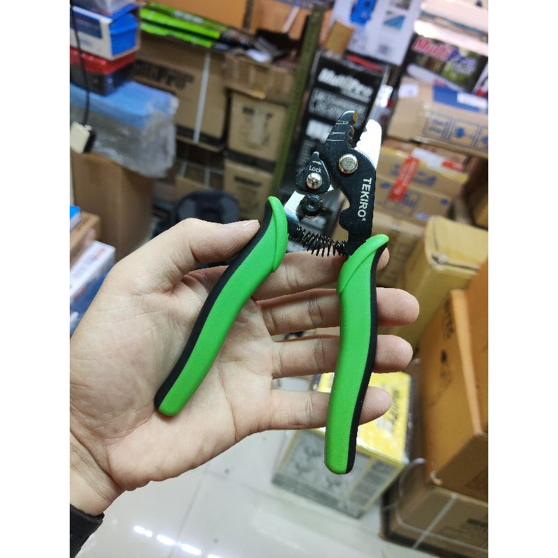 Jual Tang kupas kabel fiber optic TEKIRO Wire stripper Fiber optic stripping tool | Shopee Indonesia