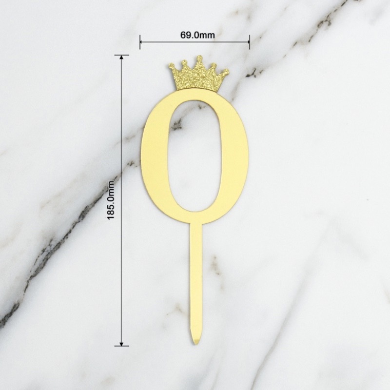 Jual TOPPER KUE ANGKA MAHKOTA TINGGI 15 CM / TOPPER ANGKA BESAR JUMBO ...