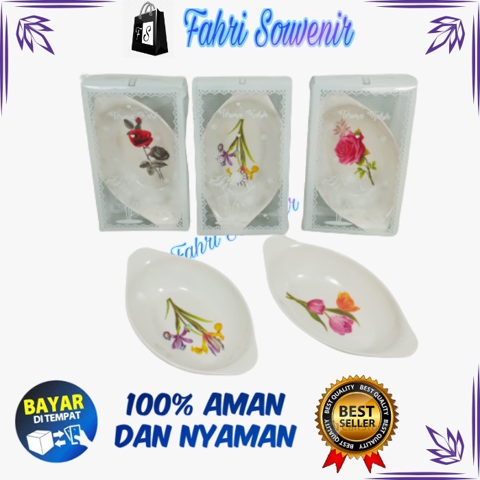Jual Souvenir Pernikahan Mangkok Melamin perahu Oval Kemasan Mika ...