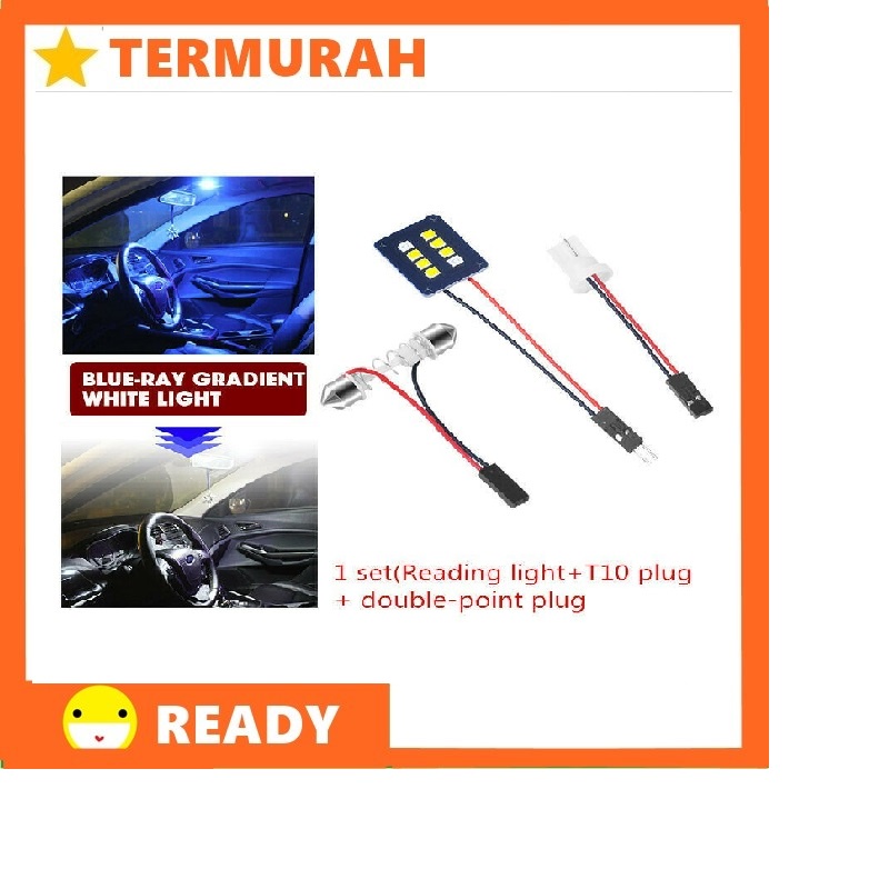 Jual Lampu Bohlam Plavon Mobil 8 Titik Universal Mobil Gradasi Biru Led ...