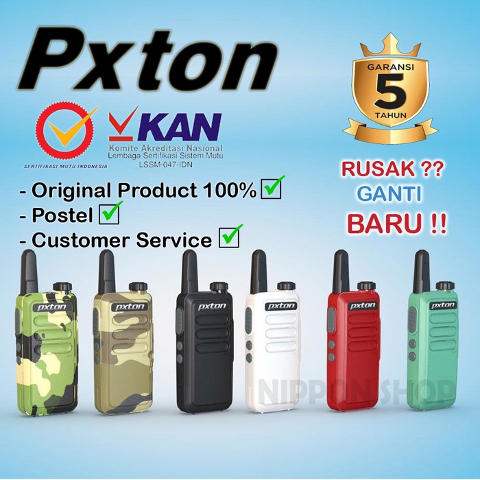 Jual 401Tfjd Ht Pxton C1 Brand Usa, Bukan Ht Wln Baofeng Walkie Talkie ...