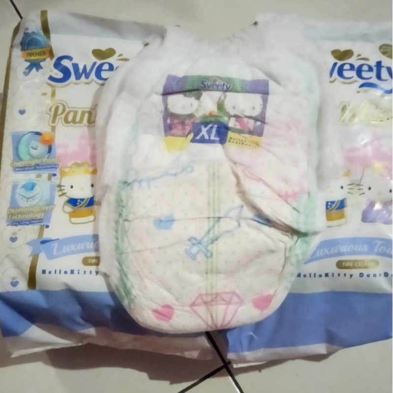 Jual popok non kemasan sweety gold/silver pant size XL | Shopee Indonesia