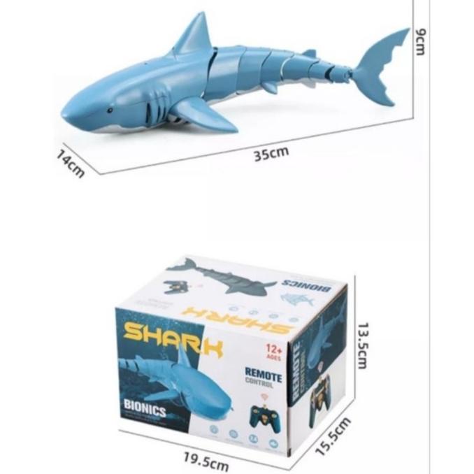 Jual MAINAN ANAK RC ROBOT SIMULASI IKAN HIU BERENANG ~ BIONIC SHARK 2 ...
