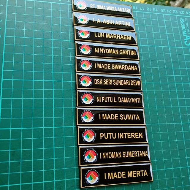 Jual Papan nama/nametag satuan bisa costum | Shopee Indonesia