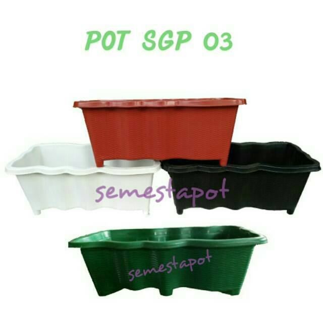Jual Pot Persegi Panjang SGP 03 41 cm | Shopee Indonesia