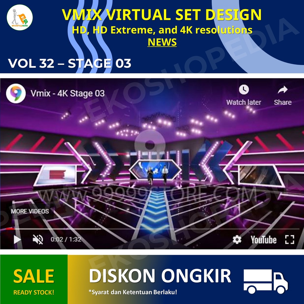 Jual VMIX VIRTUAL SET DESIGN 4K - STAGE 03 v32 | Shopee Indonesia