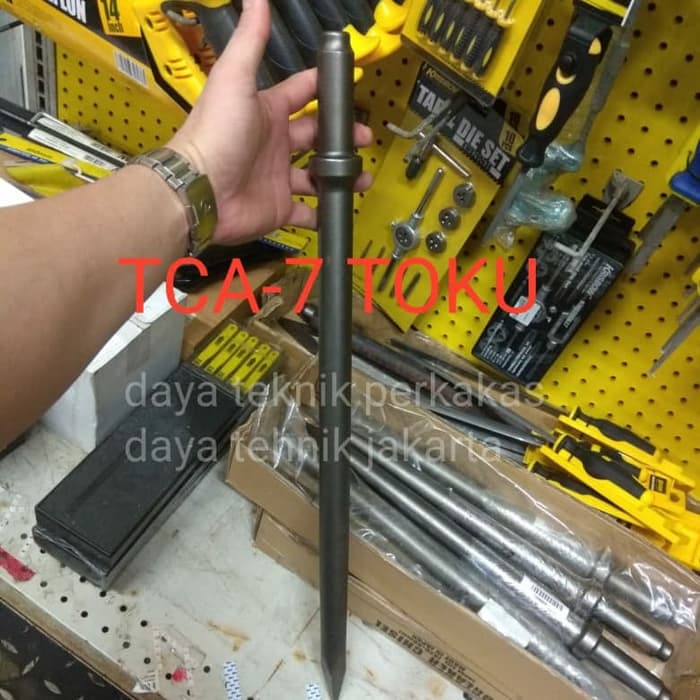Jual mata bobok tca-7 toku pipih 400mm - tc -130s flat chisel 26x80 toku kualitas oke | Shopee ...