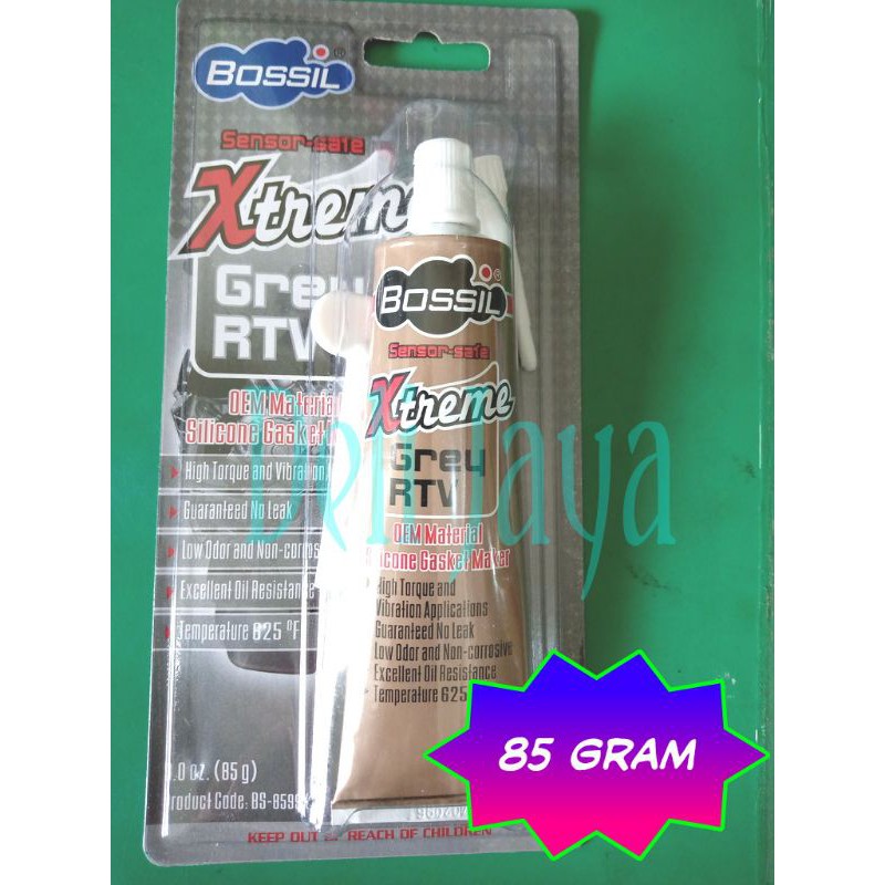 Jual Lem Gasket Lem Paking Tahan Panas | Lem Bossil Xtreme Grey Rtv ...