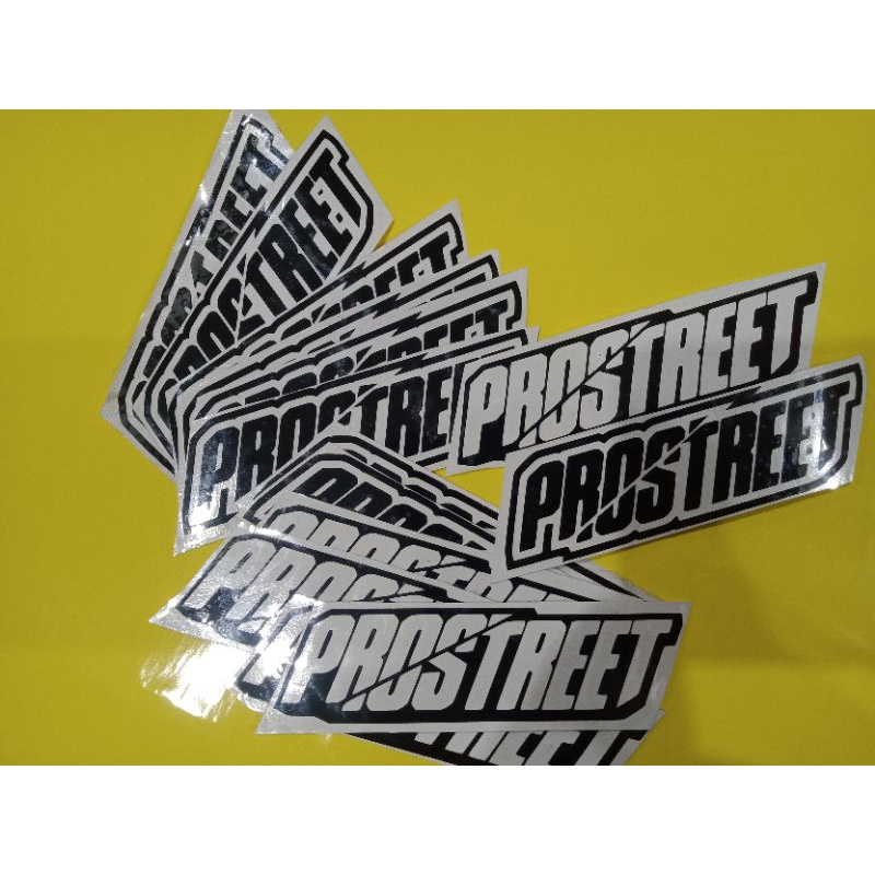Jual STICKER CUTTING PROSTREET HITAM POLOS | Shopee Indonesia