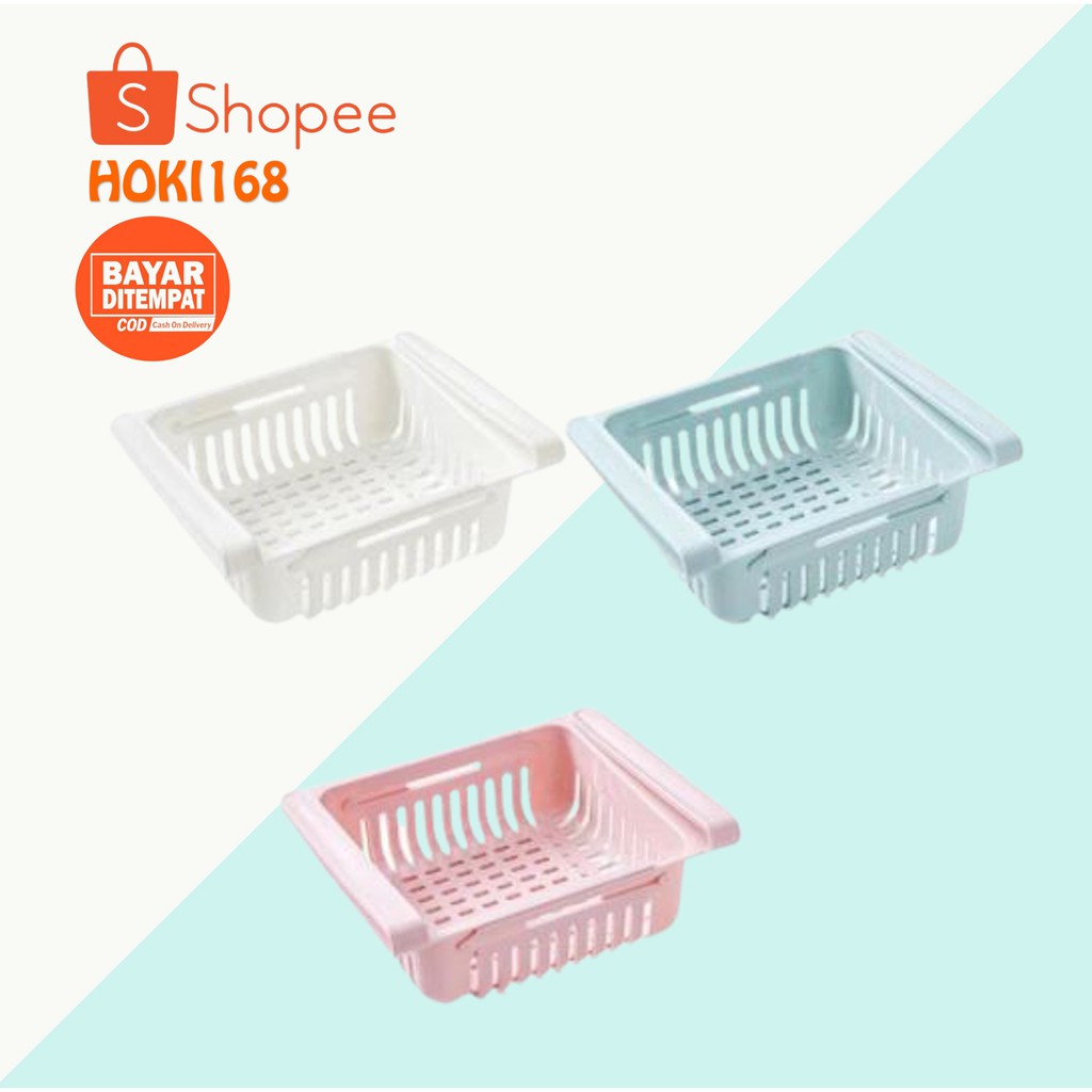 Jual Rak Kulkas Multifungsi original impor plastik Storage Box Kulkas ...