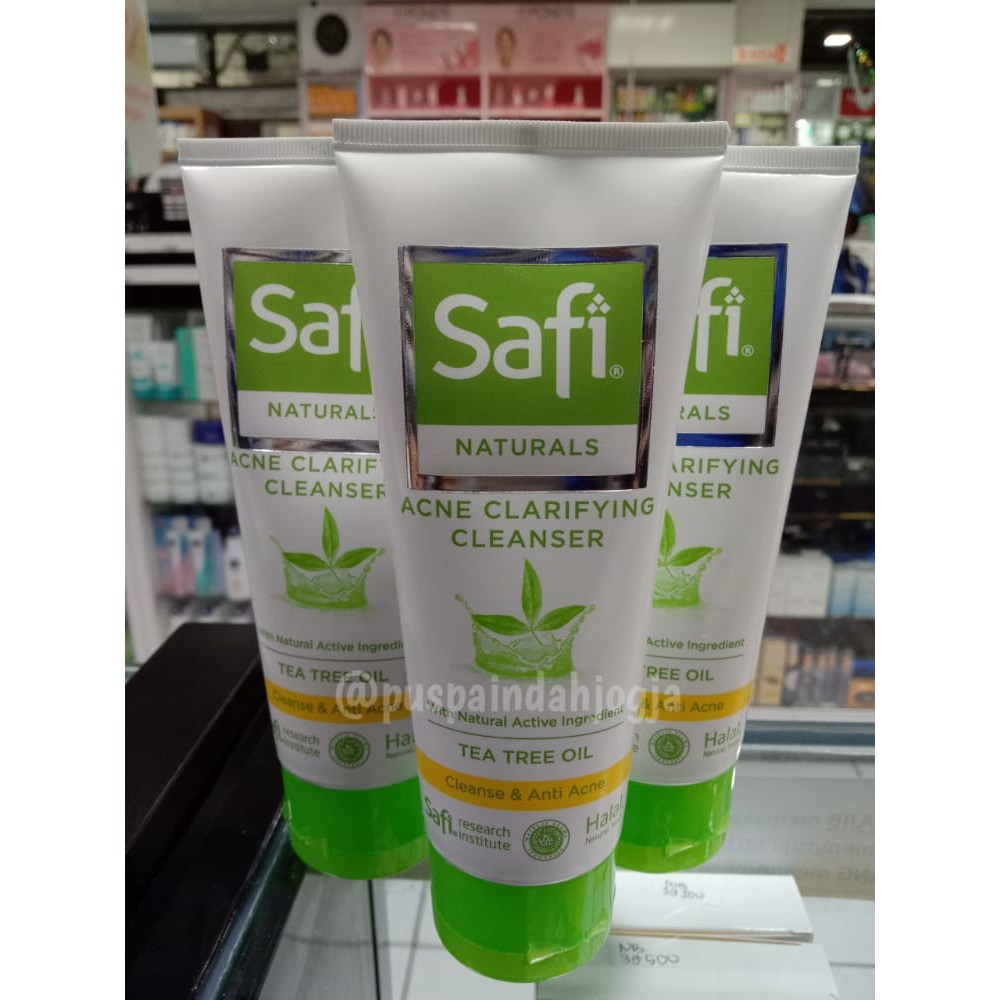 Jual SAFI NATURALS ACNE CLARIFYING CLEANSER Tea Tree Oil 100g (New ...