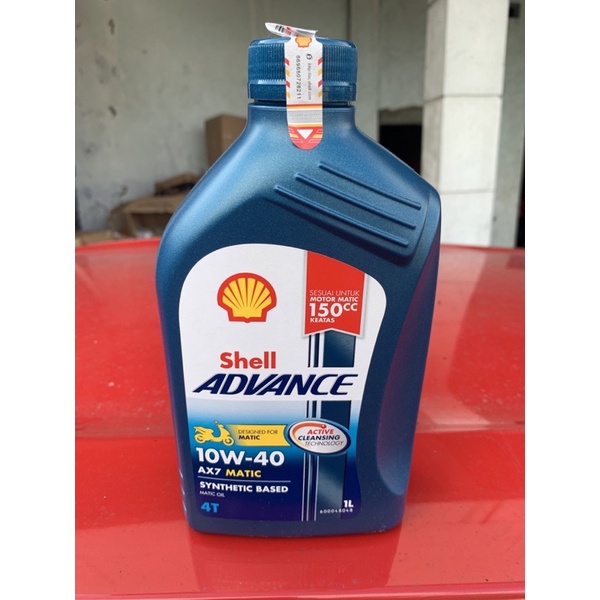 Jual SHELL AX7 MATIC 1L 10W-40 cocok motor matic 150cc ke atas | Shopee ...