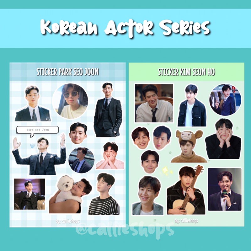 Jual STICKER AKTOR KOREA PARK SEO JOON / KIM SEON HO / CHA EUN WOO ...