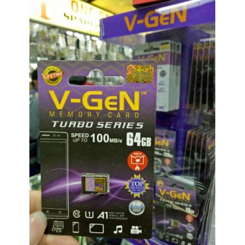 Jual V-GEN Micro SD Vgen Class 10 8GB 16GB 32GB 64GB 128GB 255GB 512GB TURBO SERIES CLASS10 ...