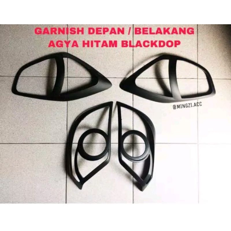 Jual PAKET VARIASI AGYA AYLA LAMA HITAM garnish depan belakang agya ...