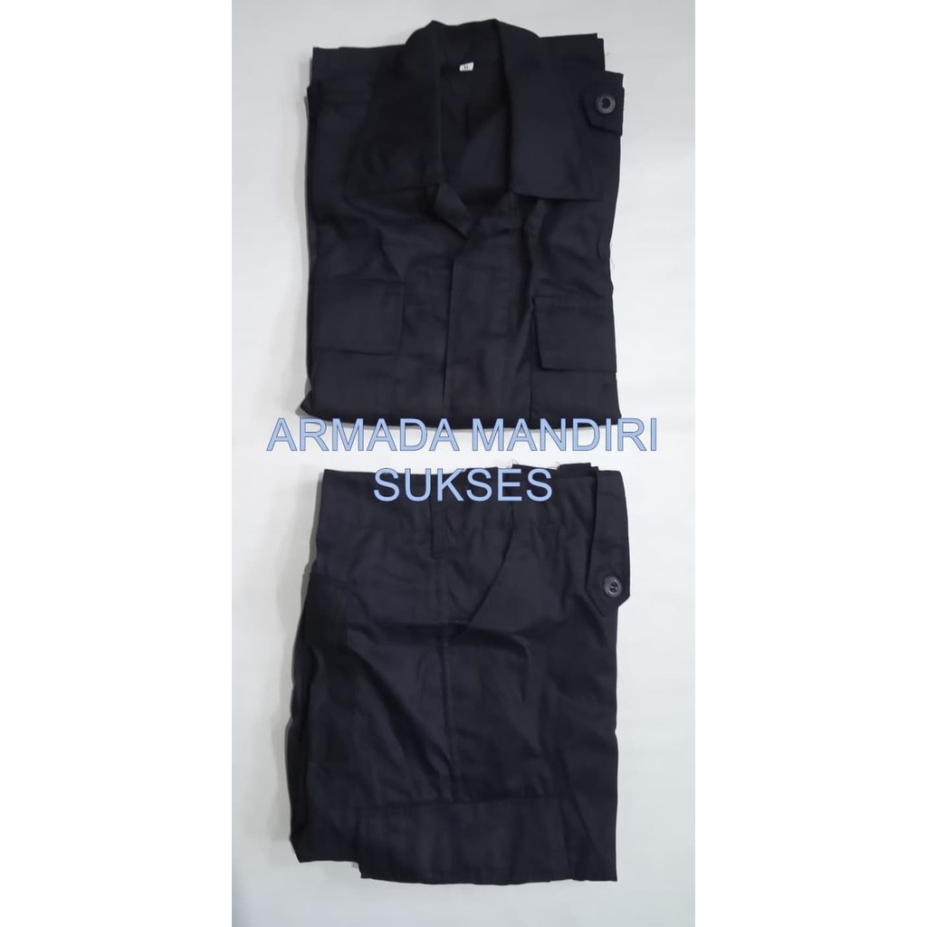 Jual Seragam PDL Drill Satpam l Seragam PDL Security Biru Dongker Satu Stel - Biru- M | Shopee ...