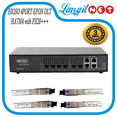 Jual HIOSO EPON OLT HA7304 WITH PX20 4-PON port-SFP | Shopee Indonesia