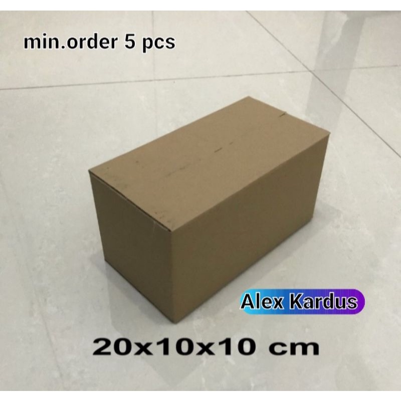 Jual Kardus / box / 20x10x10 cm / karton packing polos baru ST | Shopee ...