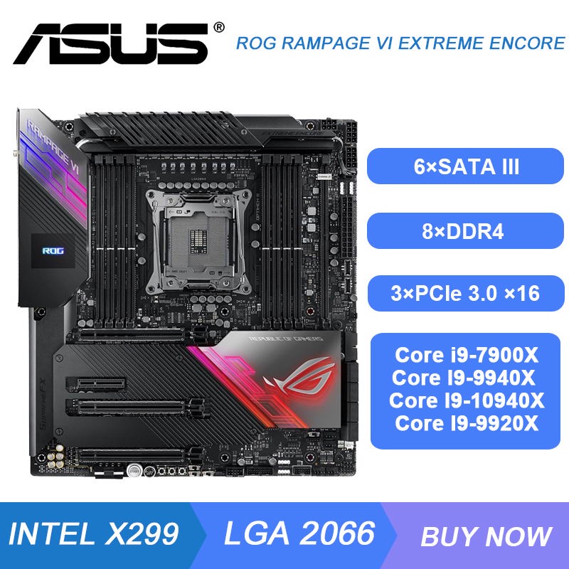 Jual PREORDER X299 Asus ROG RAMPAGE VI EXTREME ENCORE Motherboard LGA ...