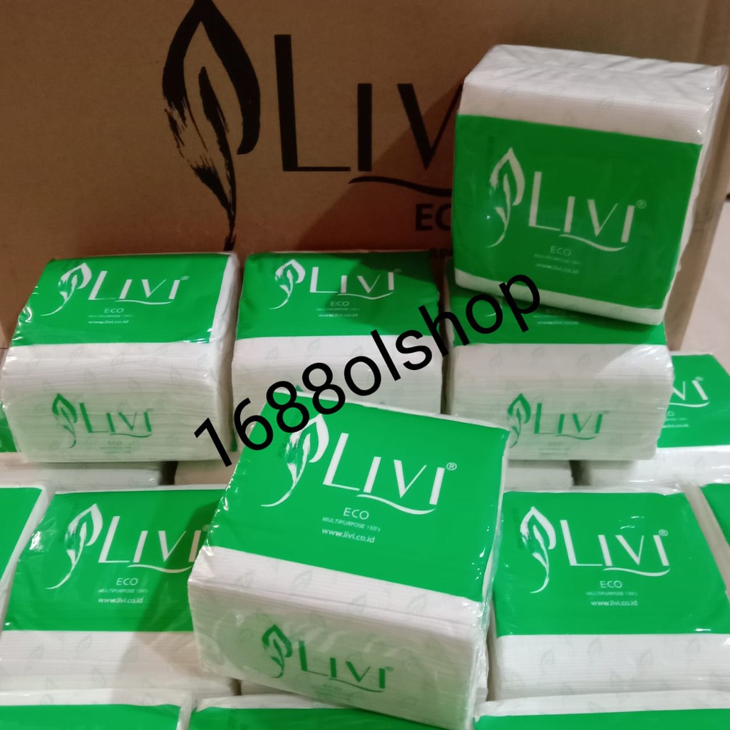 Jual Tissue Pop Up Tisu Meja Makan LIVI Tissue Livi Eco Multipurpose ...