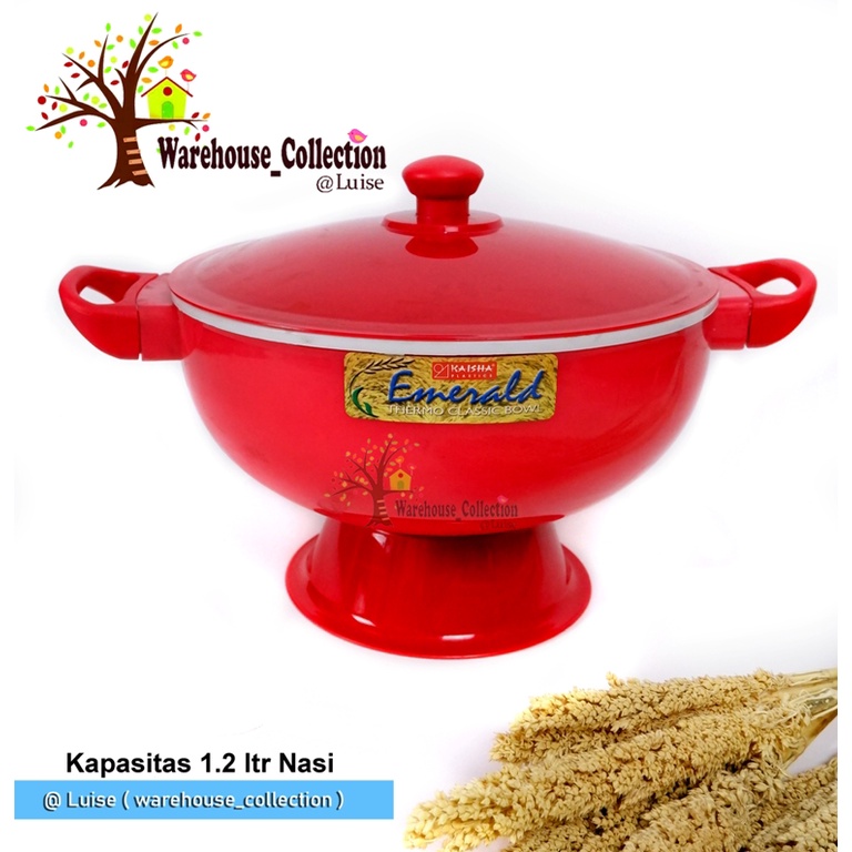 Jual CETING NASI TAHAN PANAS/TEMPAT NASI MODEL THERMOS KHAISHA EMERALD ...