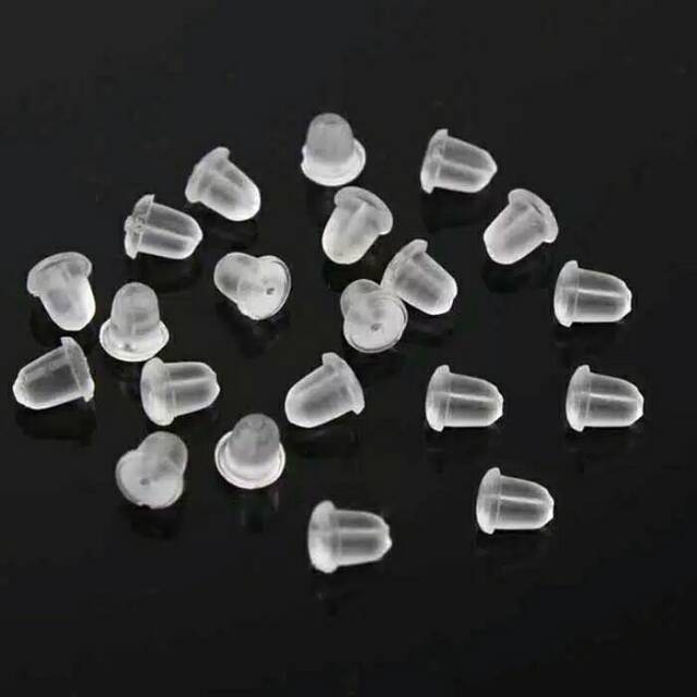 Jual 100 pcs karet penahan anting tusuk || bantalan anting || stoper ... Jual 100 pcs karet penahan anting tusuk || bantalan anting || stoper ...