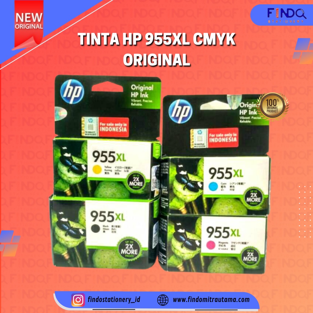 Jual CARTRIDGE HP 955 CMYK - ORIGINAL | Shopee Indonesia