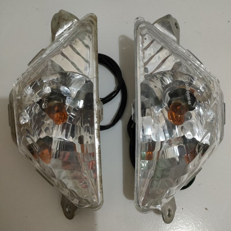 Jual Lampu sein sen depan kanan kiri Ninja 250 FI Injeksi original copotan | Shopee Indonesia