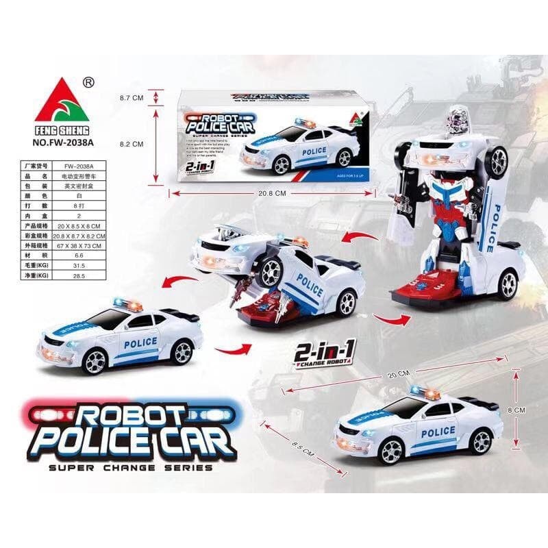 Jual MOBIL ROBOT POLISI MOBIL BERUBAH JADI ROBOT - ROBOT POLICE CAR ...