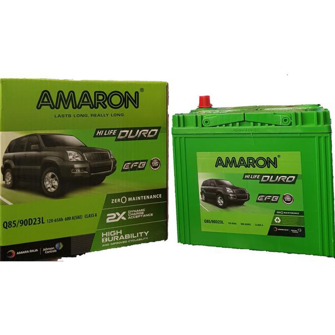 Jual AKI MOBIL AMARON PRO EFB Q85 / 90D23L ( 65 Ah ) | Shopee Indonesia